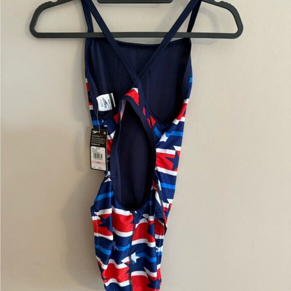 Speedo | Swim | Speedo Red And Blue One Piece Swimsuit Athletic Style ...